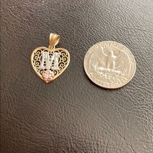 Element Shine | Jewelry | Real Gold Initial Letter S Heart Filigree ...